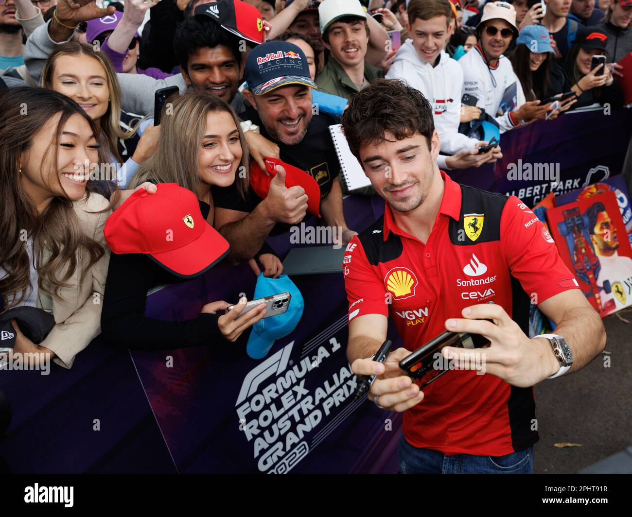Albert Park Thursday, Mar. 30, 2023. Charles Leclerc (MCO) of team ...