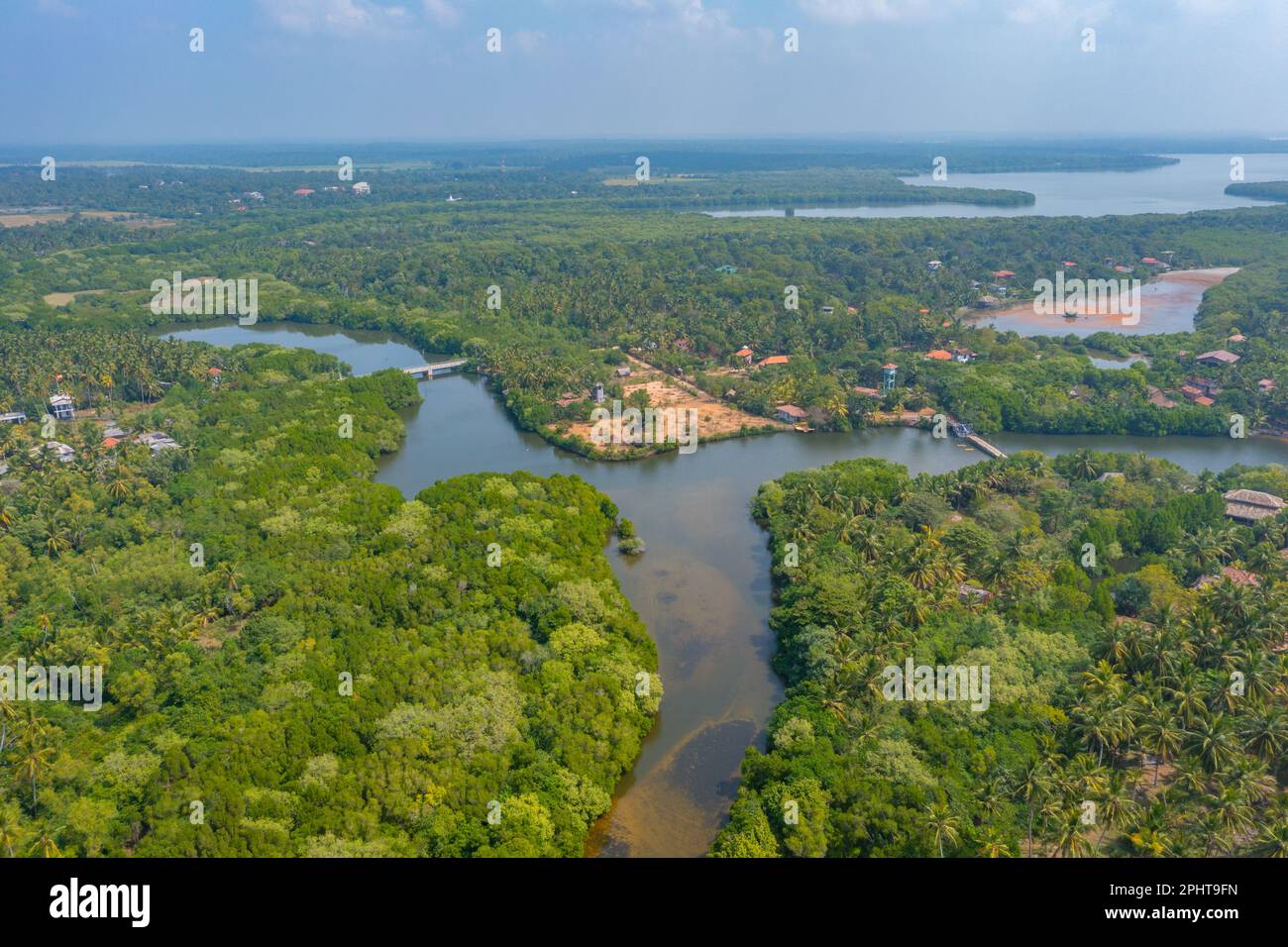 Aerial view of Rekawa lagoon at Sri Lanka Stock Photo - Alamy