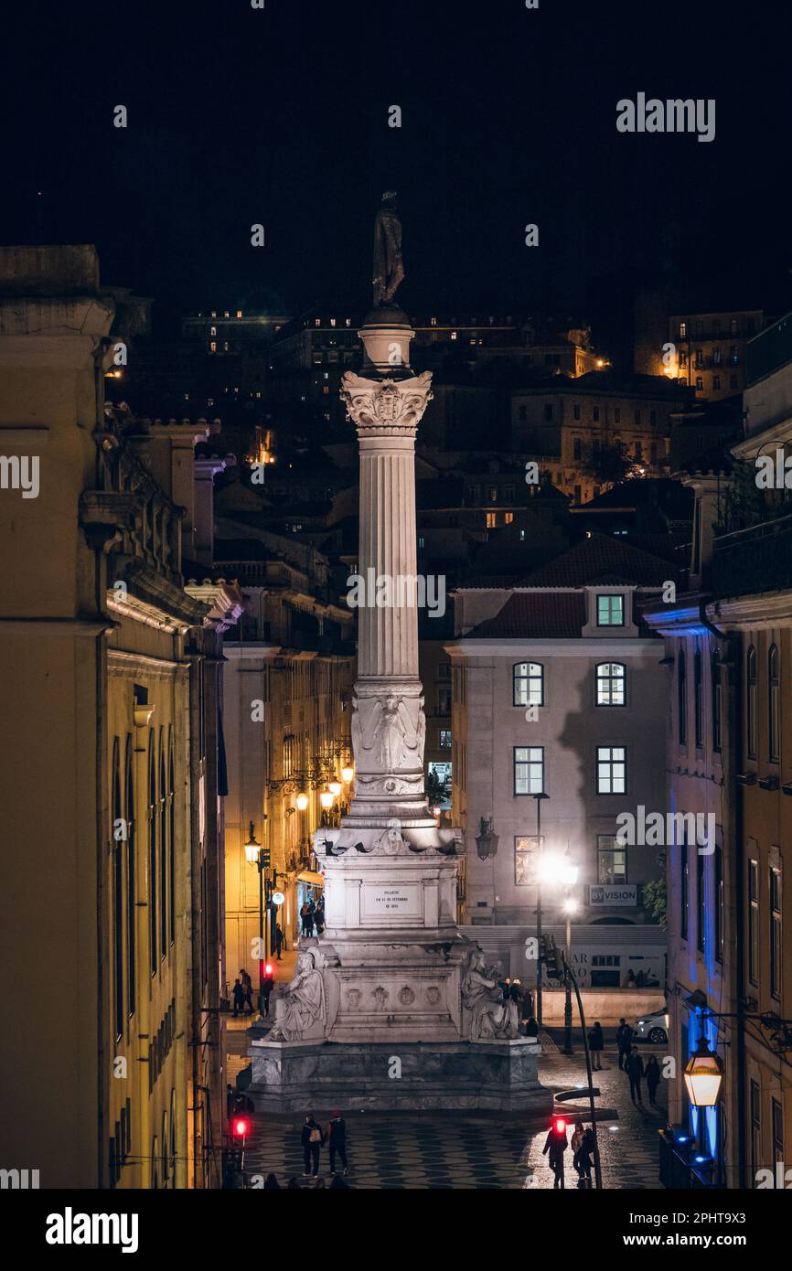 Rossio square in beautiful lisbon hi-res stock photography and images ...