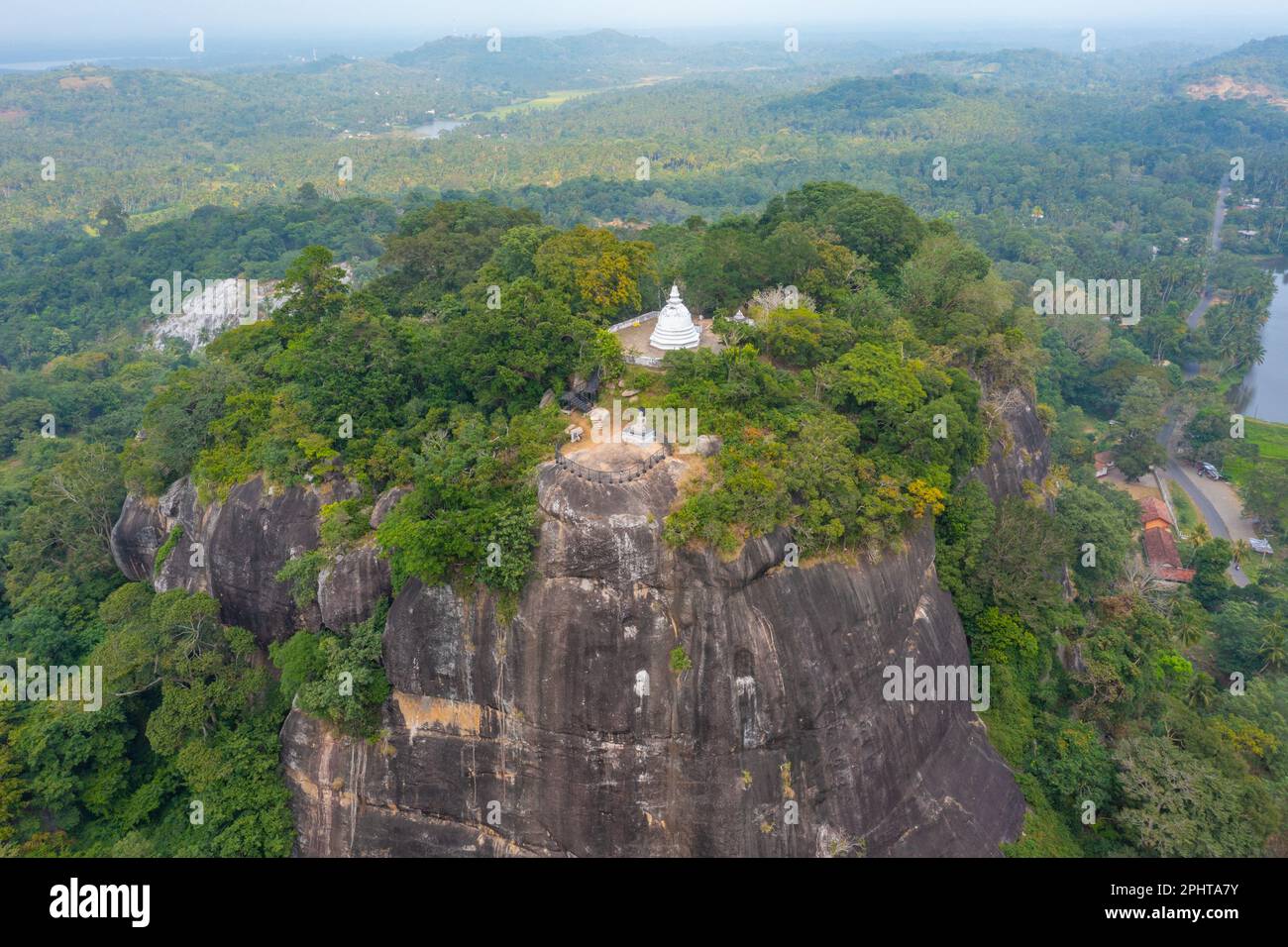 Aerial view of mulkirigala rock temples at Sri Lanka Stock Photo - Alamy