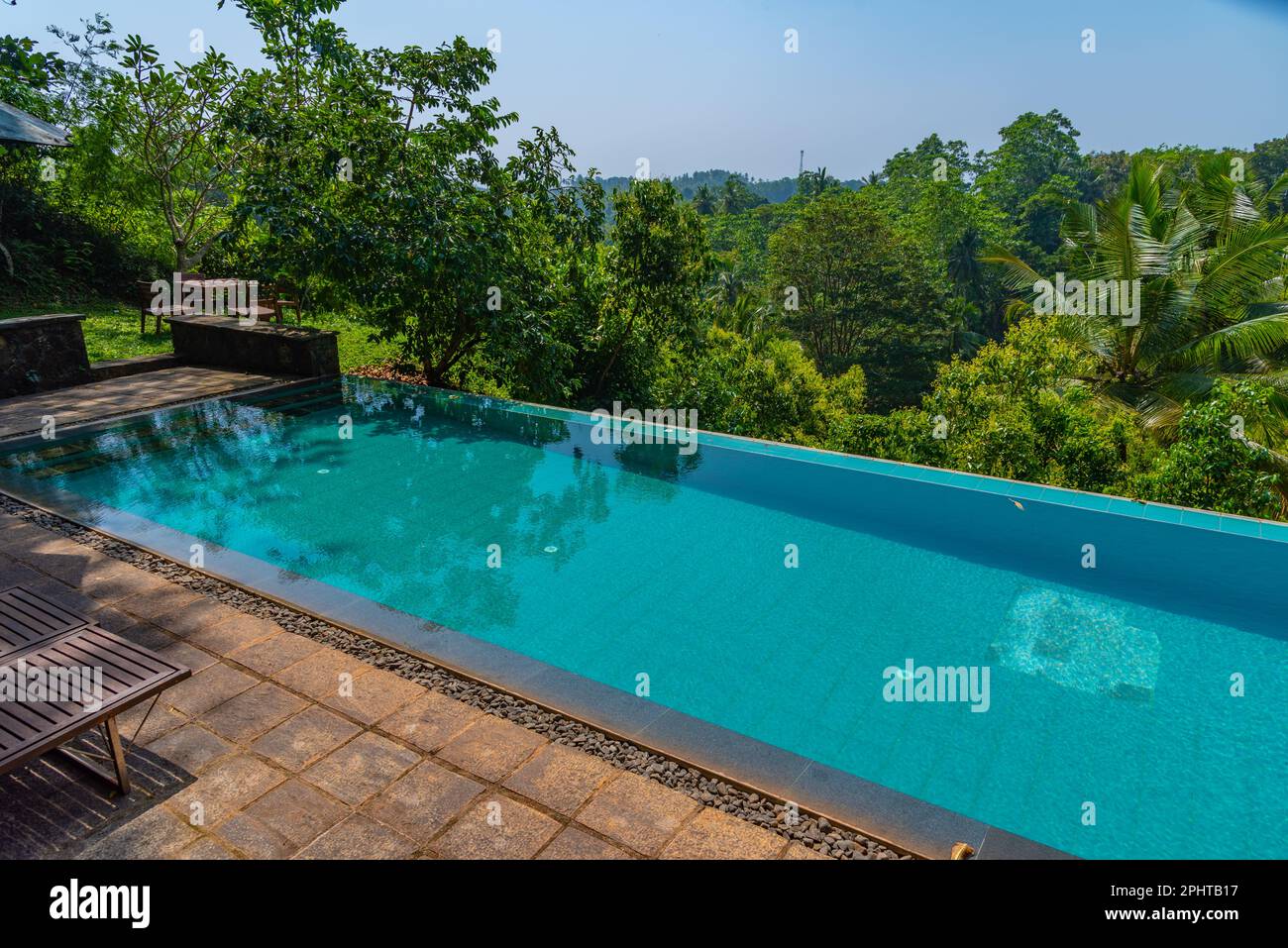 Pool overlooking cinnamon fields at Mirissa Hills, Sri Lanka Stock ...