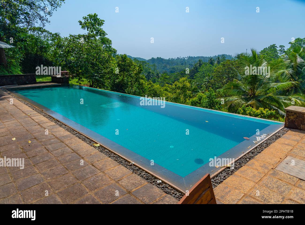 Pool overlooking cinnamon fields at Mirissa Hills, Sri Lanka Stock ...