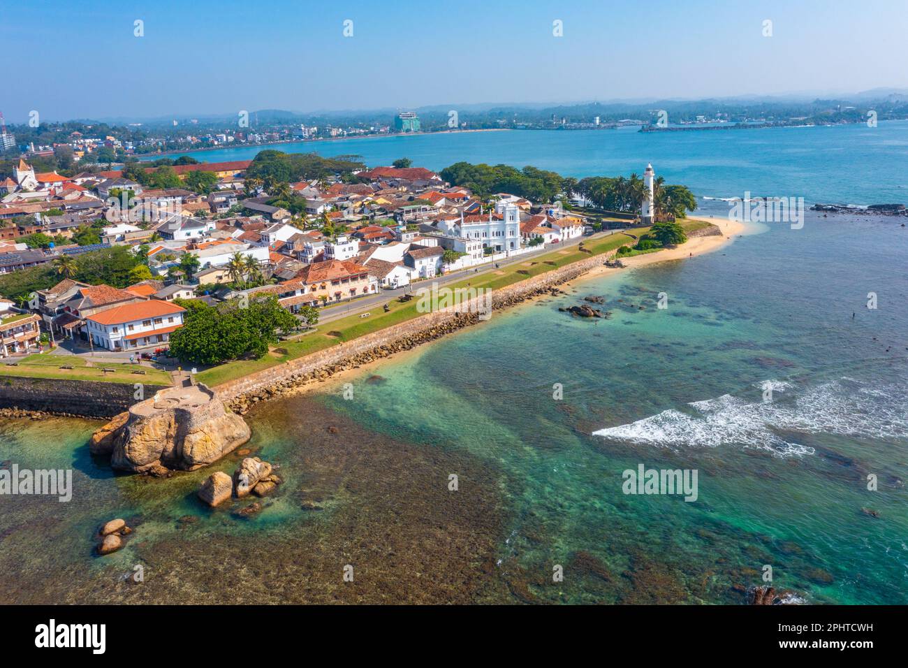Aerial view of Galle, a town at Sri Lanka Stock Photo - Alamy