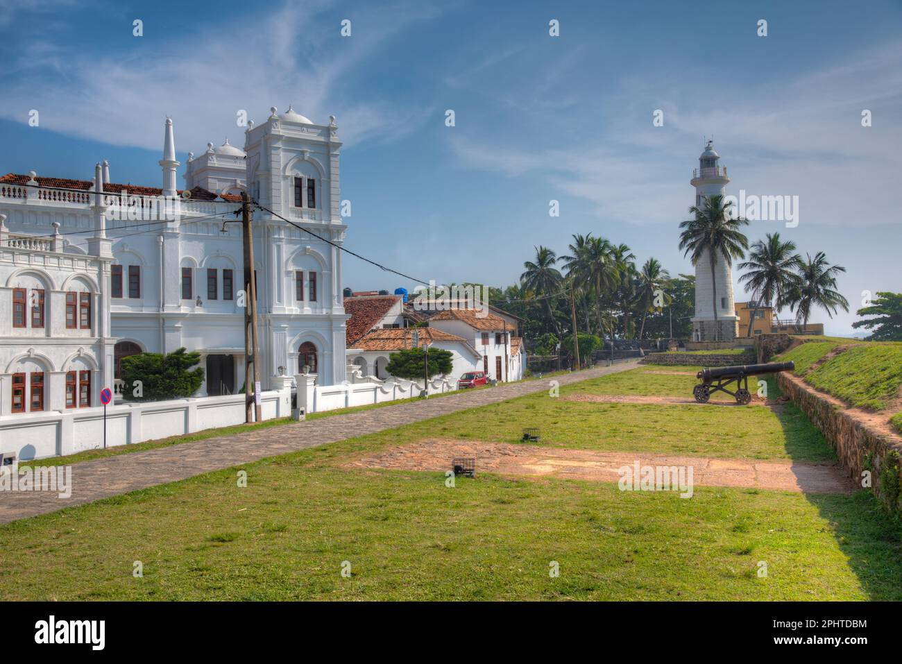 Meeran Mosque and Galle lighthouse in Sri Lanka Stock Photo - Alamy
