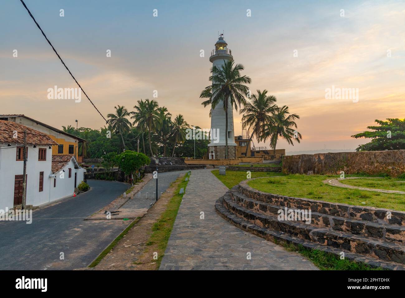 View of the Galle lighthouse in Sri Lanka Stock Photo - Alamy