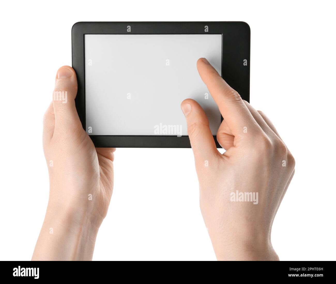 Woman library tablet Cut Out Stock Images & Pictures - Alamy