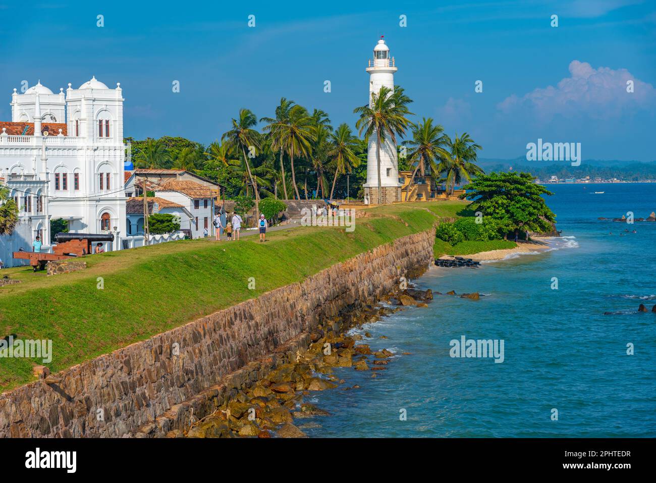 Meeran Mosque and Galle lighthouse in Sri Lanka Stock Photo - Alamy