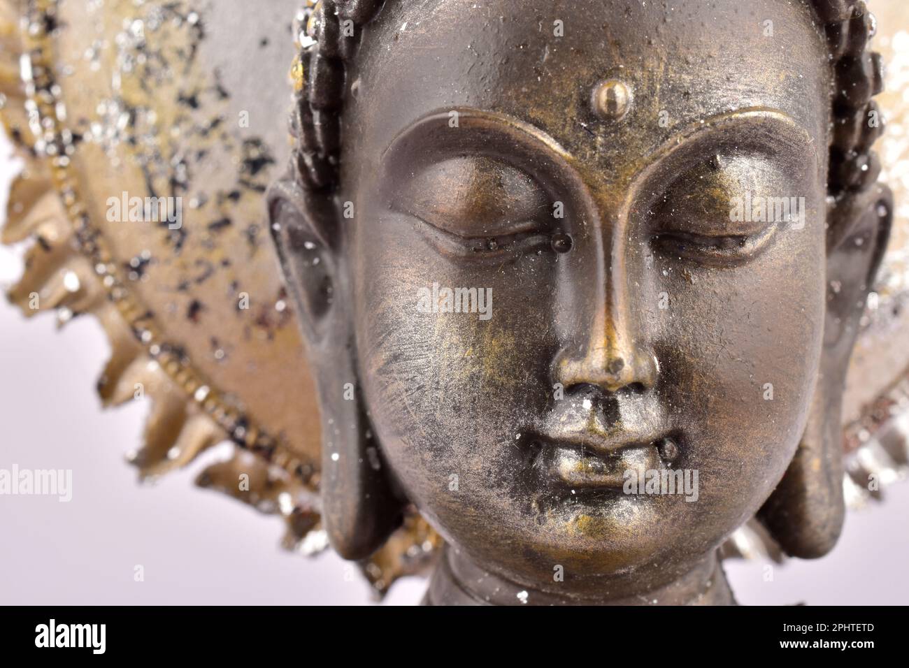 Marble buddha face closeup photo Stock Photo - Alamy
