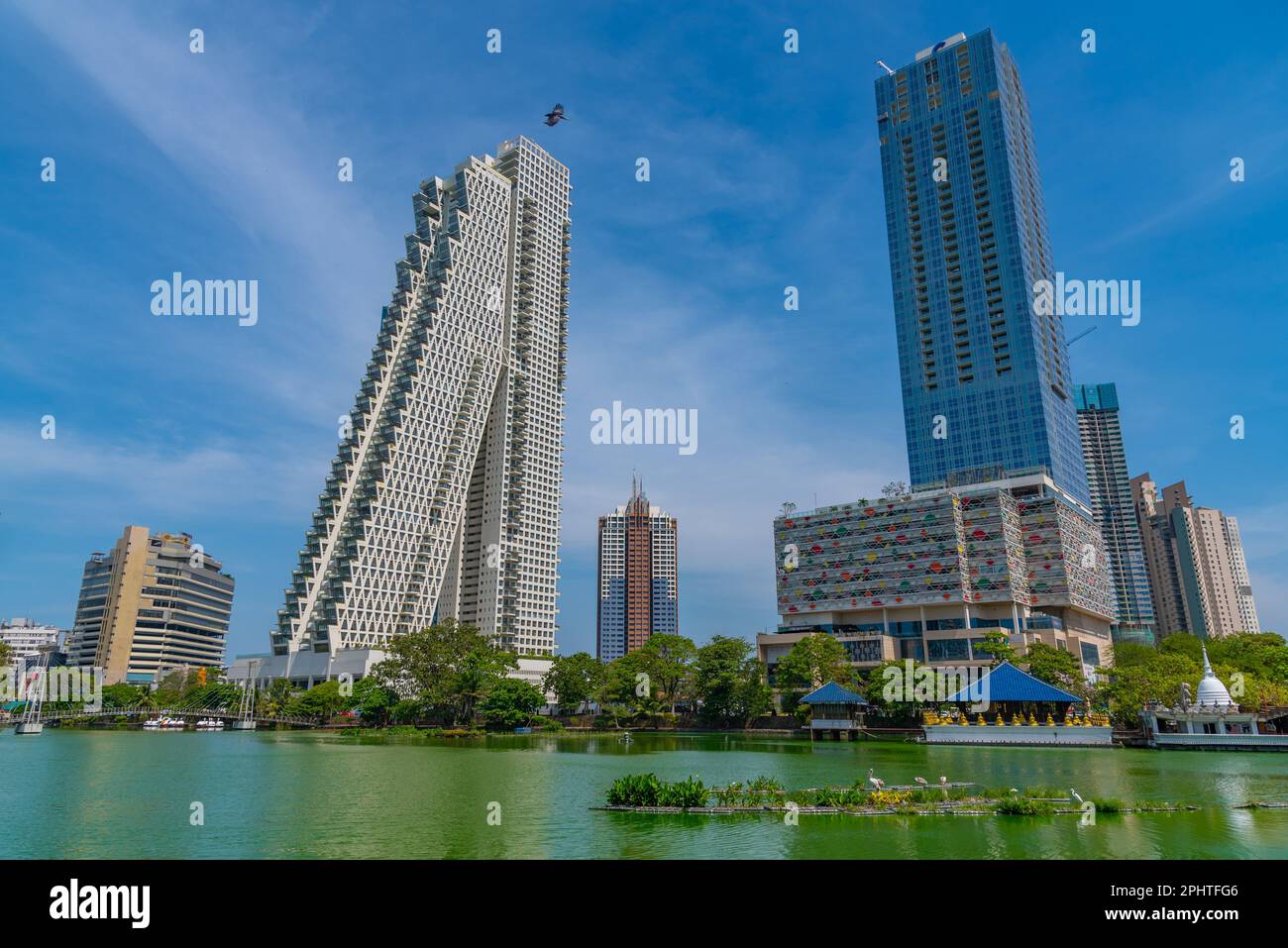 Gangarama Seema Malakaya buddhist temple at Colombo, Sri Lanka Stock ...
