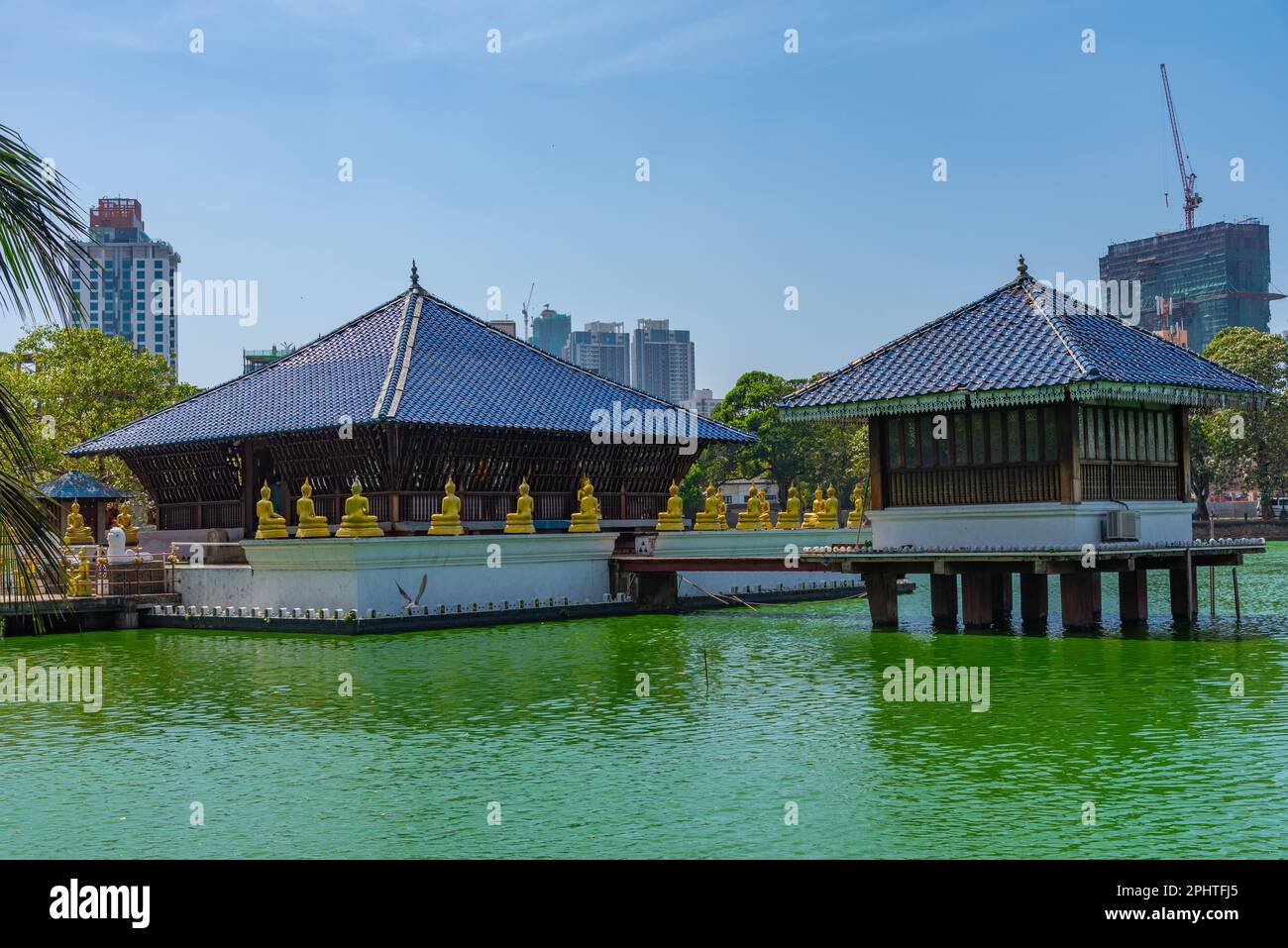 Gangarama Seema Malakaya buddhist temple at Colombo, Sri Lanka Stock ...