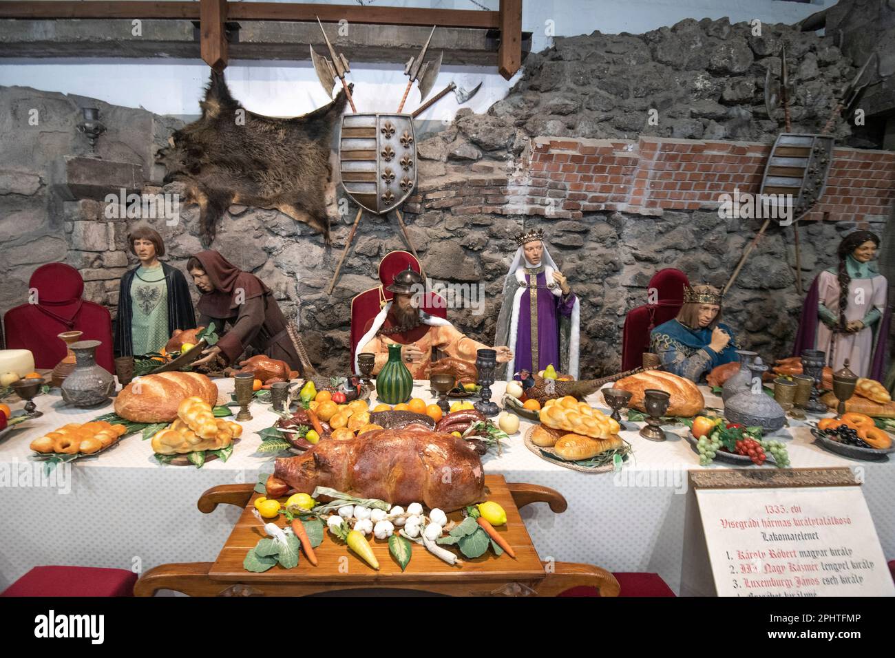 Visegrad Citadel and Upper Castle: Interior and museum, Hungary Stock ...