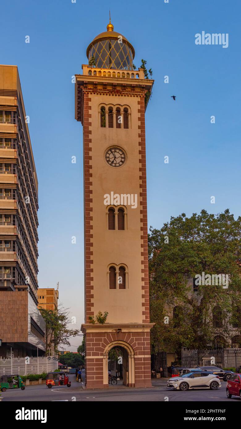 Lighthouse Clock Tower at Colombo, Sri lanka Stock Photo - Alamy