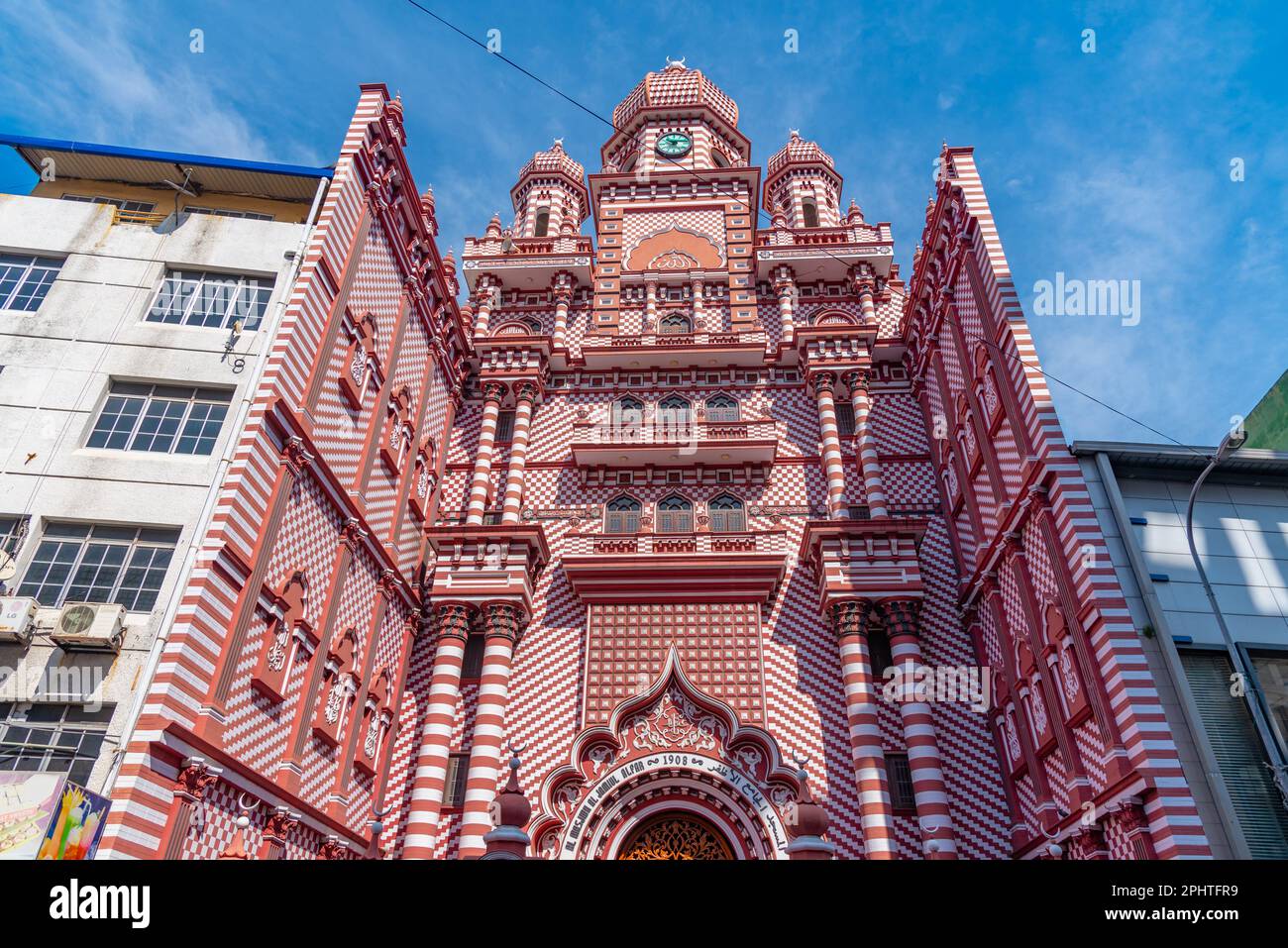 Red mosque in Colombo, Sri Lanka Stock Photo - Alamy