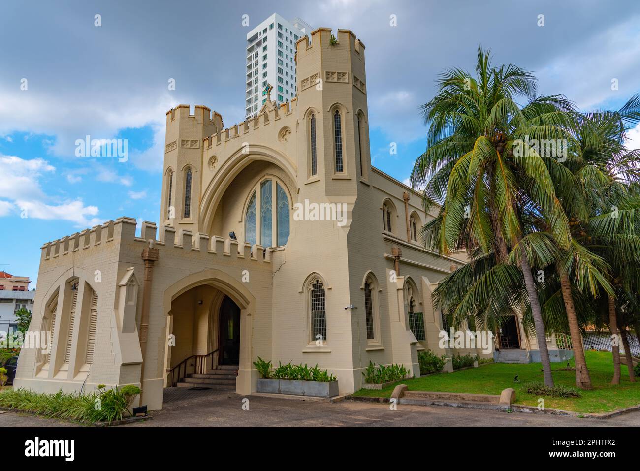 View of the Saint Andrew's Scots church in Colombo, Sri Lanka Stock ...