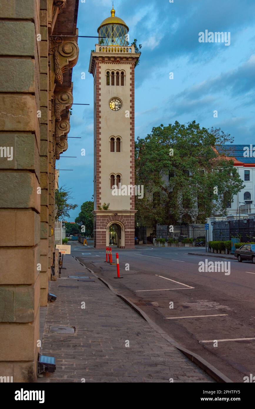 Lighthouse Clock Tower at Colombo, Sri lanka Stock Photo - Alamy