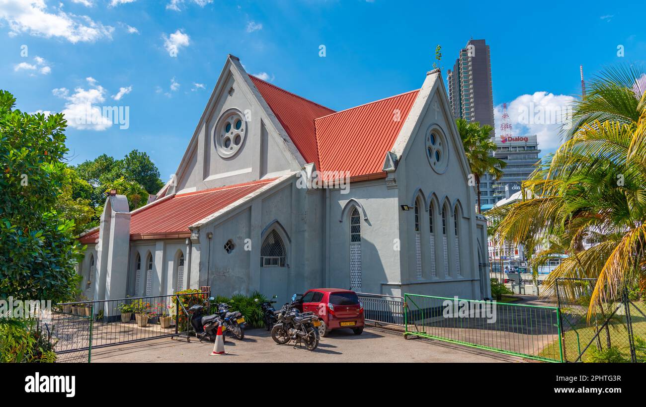 View of the Cinnamon gardens baptist church in Colombo, Sri Lanka Stock ...