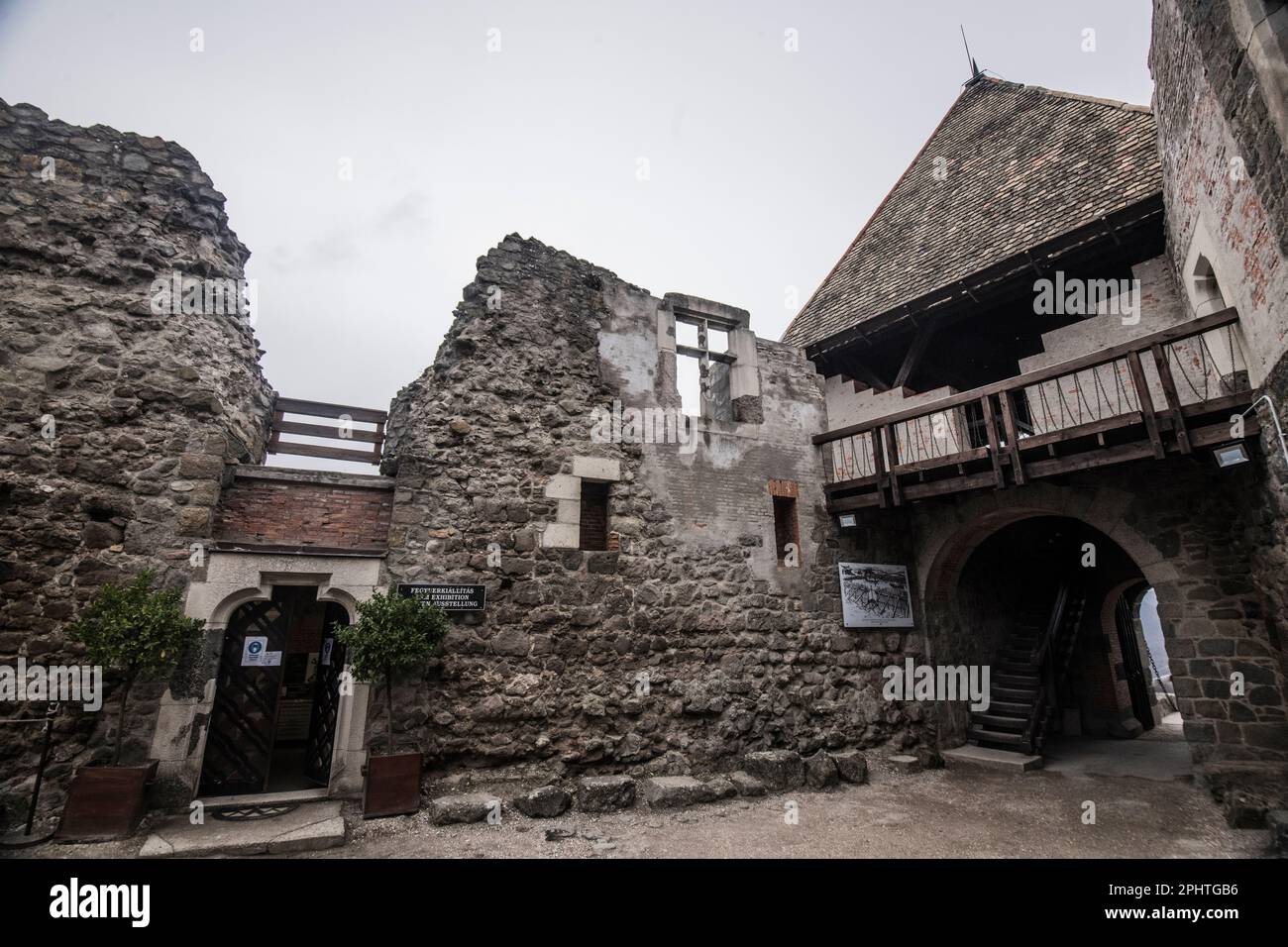 Visegrad Citadel and Upper Castle interior, Hungary Stock Photo - Alamy