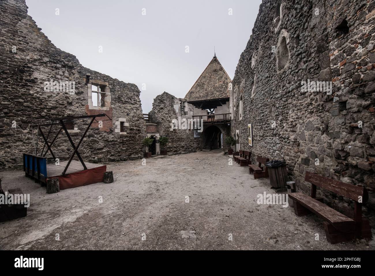 Visegrad Citadel and Upper Castle interior, Hungary Stock Photo - Alamy
