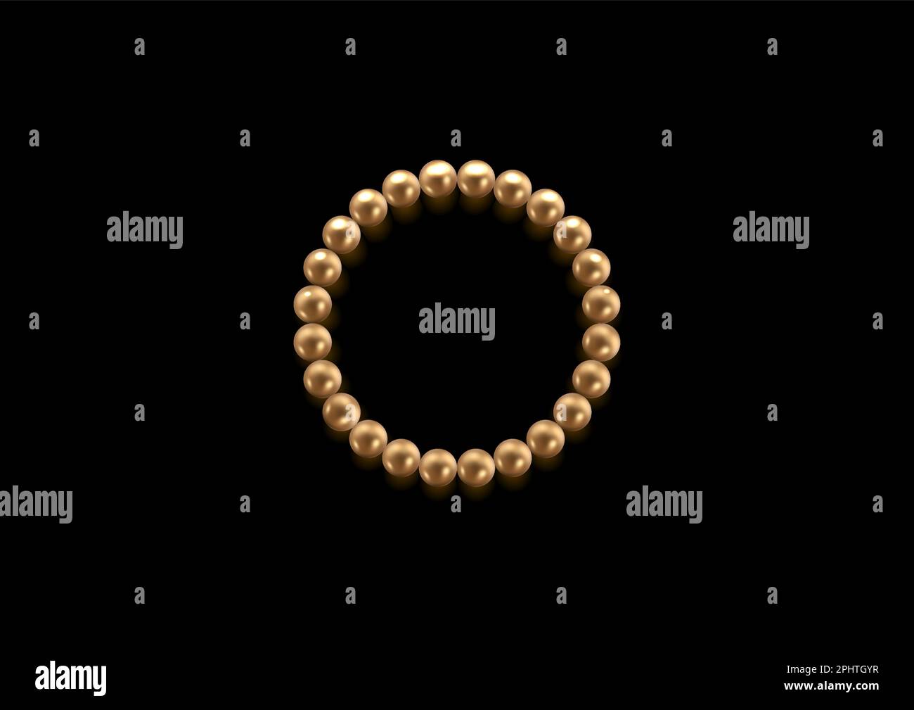 Golden balls circle frames on a dark background Stock Vector Image ...