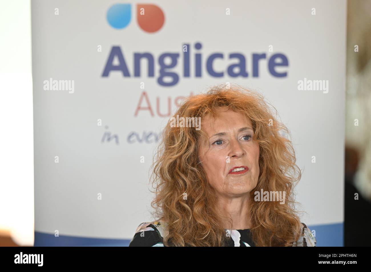 Anglicare Australia Executive Director Kasy Chambers at a press ...
