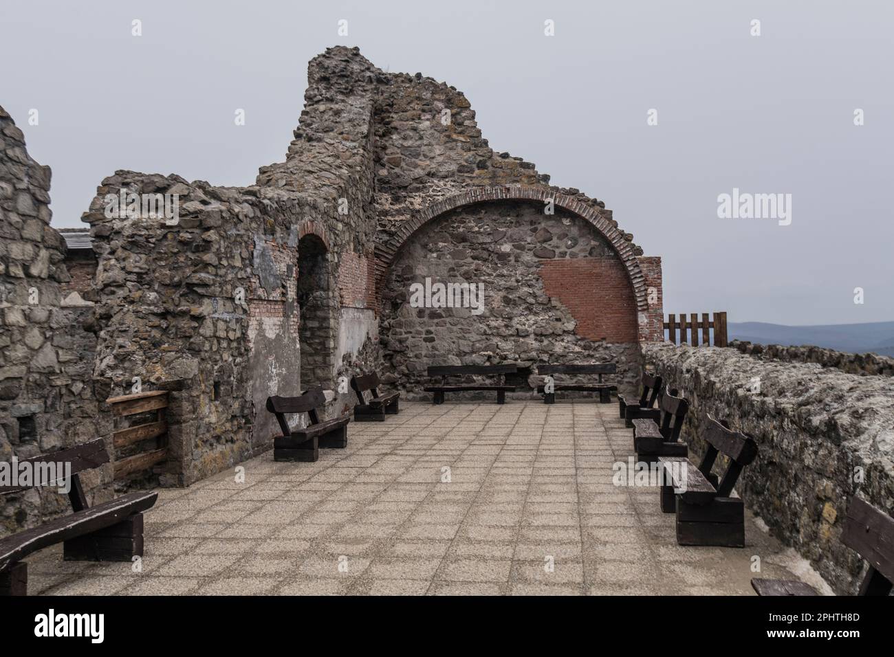 Visegrad Citadel and Upper Castle interior, Hungary Stock Photo - Alamy