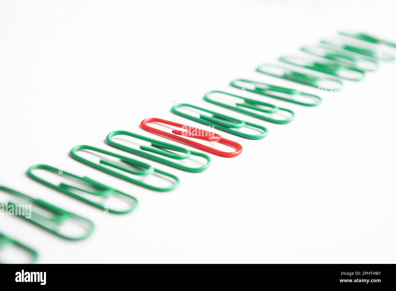 Paperclips isolated on white background Stock Photo - Alamy