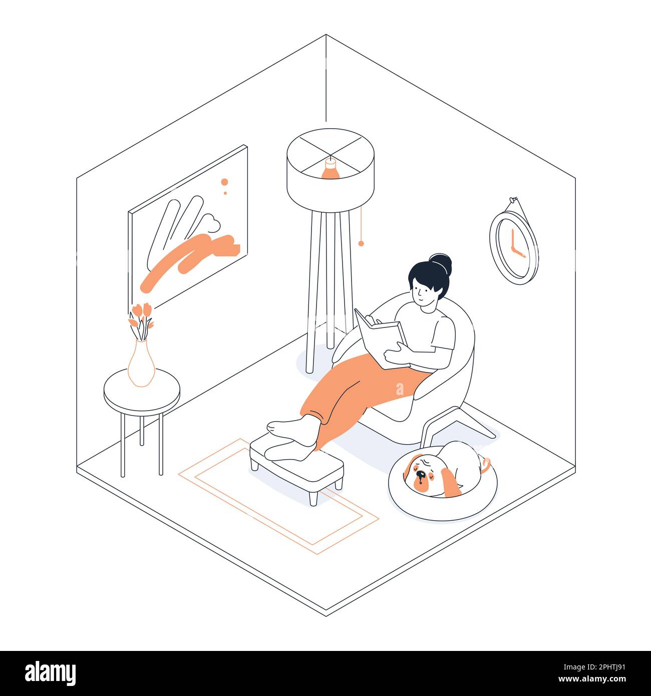 Book home building decoration Stock Vector Images - Alamy