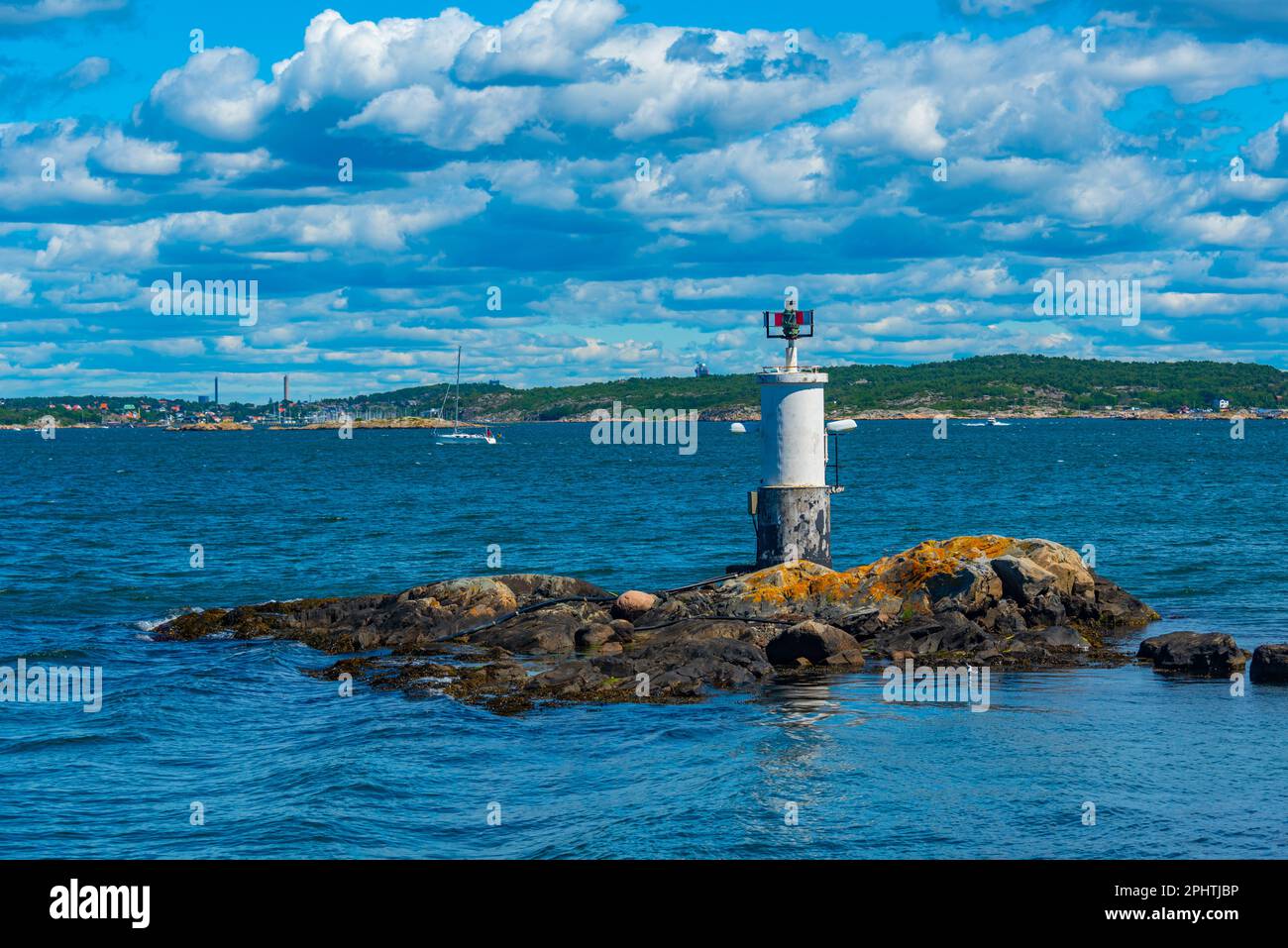 Lighthouse at islands of Gothenburg archipelago, Sweden Stock Photo - Alamy