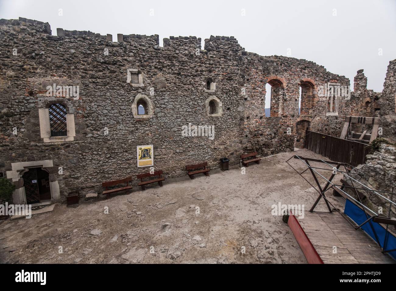 Visegrad Citadel and Upper Castle interior, Hungary Stock Photo - Alamy