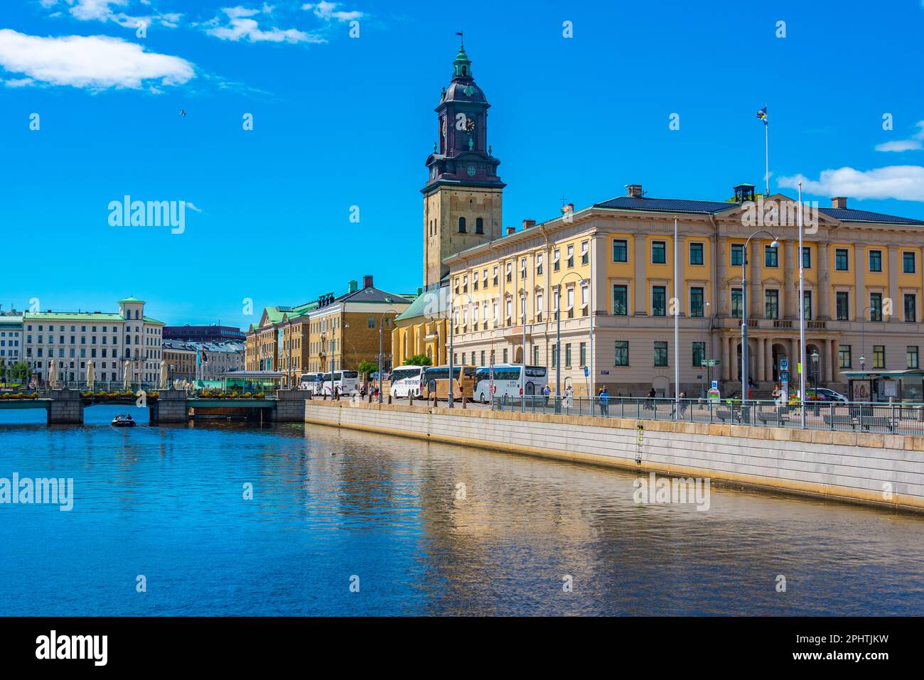 Big harbour channel (stora hamnkanalen) in swedish city Goteborg Stock ...
