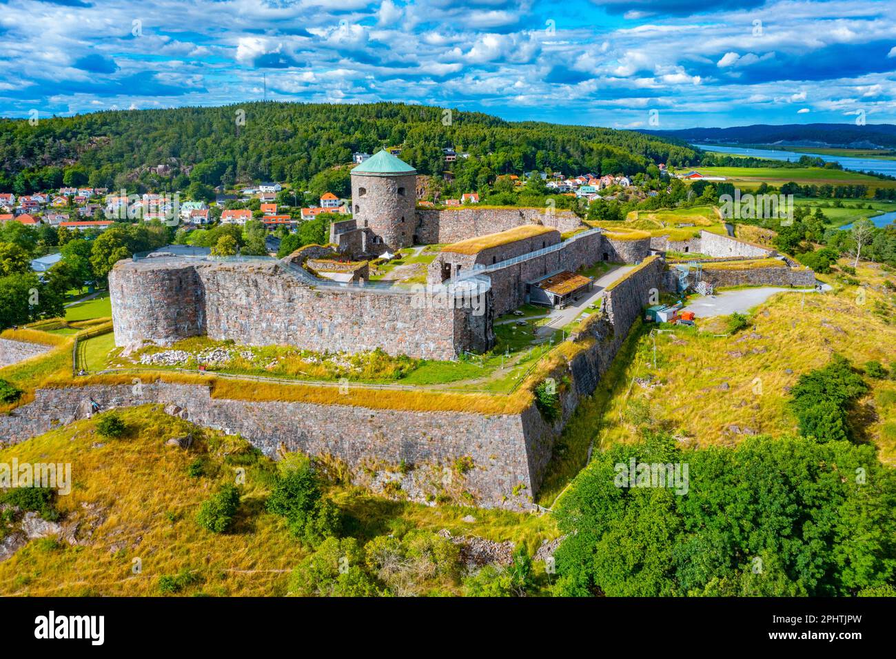 Aerial view of Bohus Fortress in Sweden Stock Photo - Alamy
