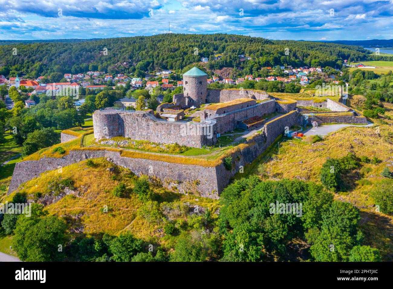 Aerial view of Bohus Fortress in Sweden Stock Photo - Alamy