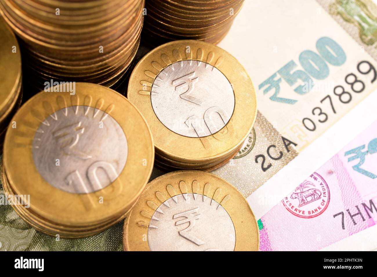 Indian rupee currency closeup Stock Photo - Alamy