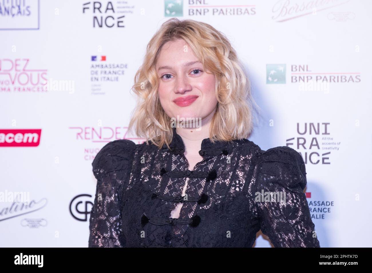 Rome, Italy. 29th Mar, 2023. French actress Nadia Tereszkiewicz attends ...