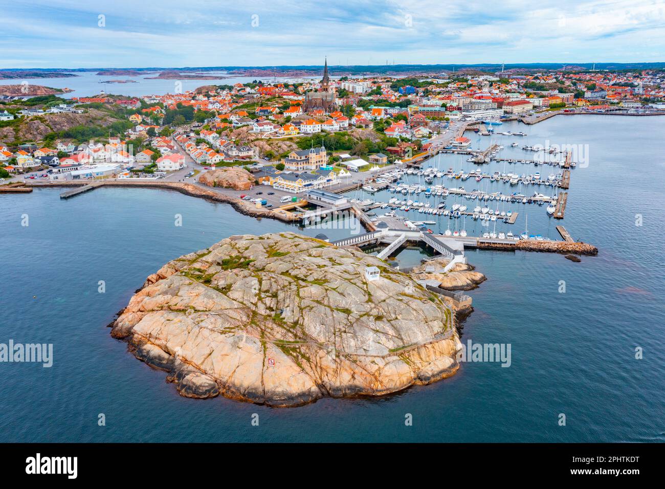 Panorama view of Swedish town Lysekil Stock Photo - Alamy