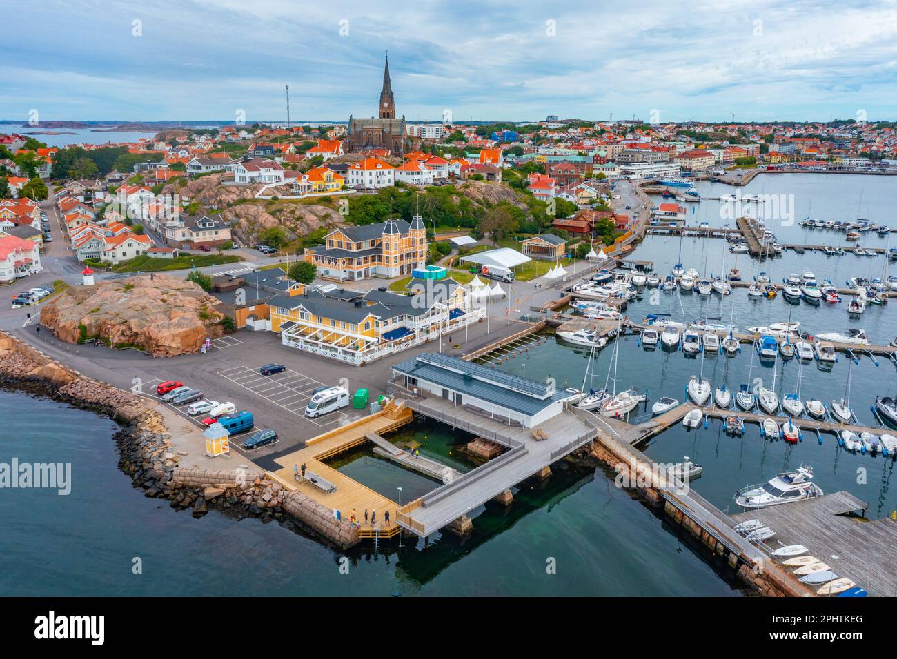 Panorama view of Swedish town Lysekil Stock Photo - Alamy
