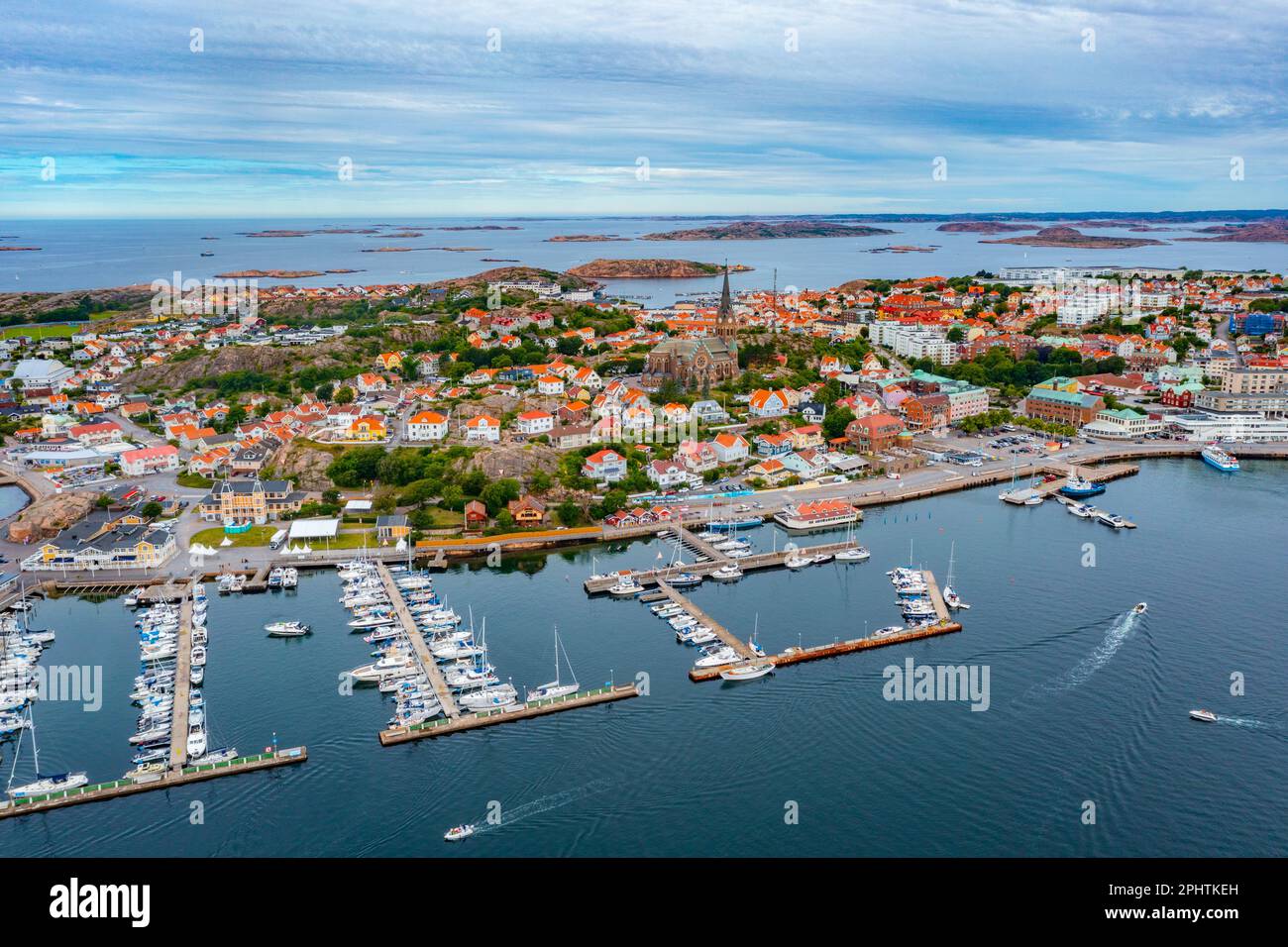 Panorama view of Swedish town Lysekil Stock Photo - Alamy