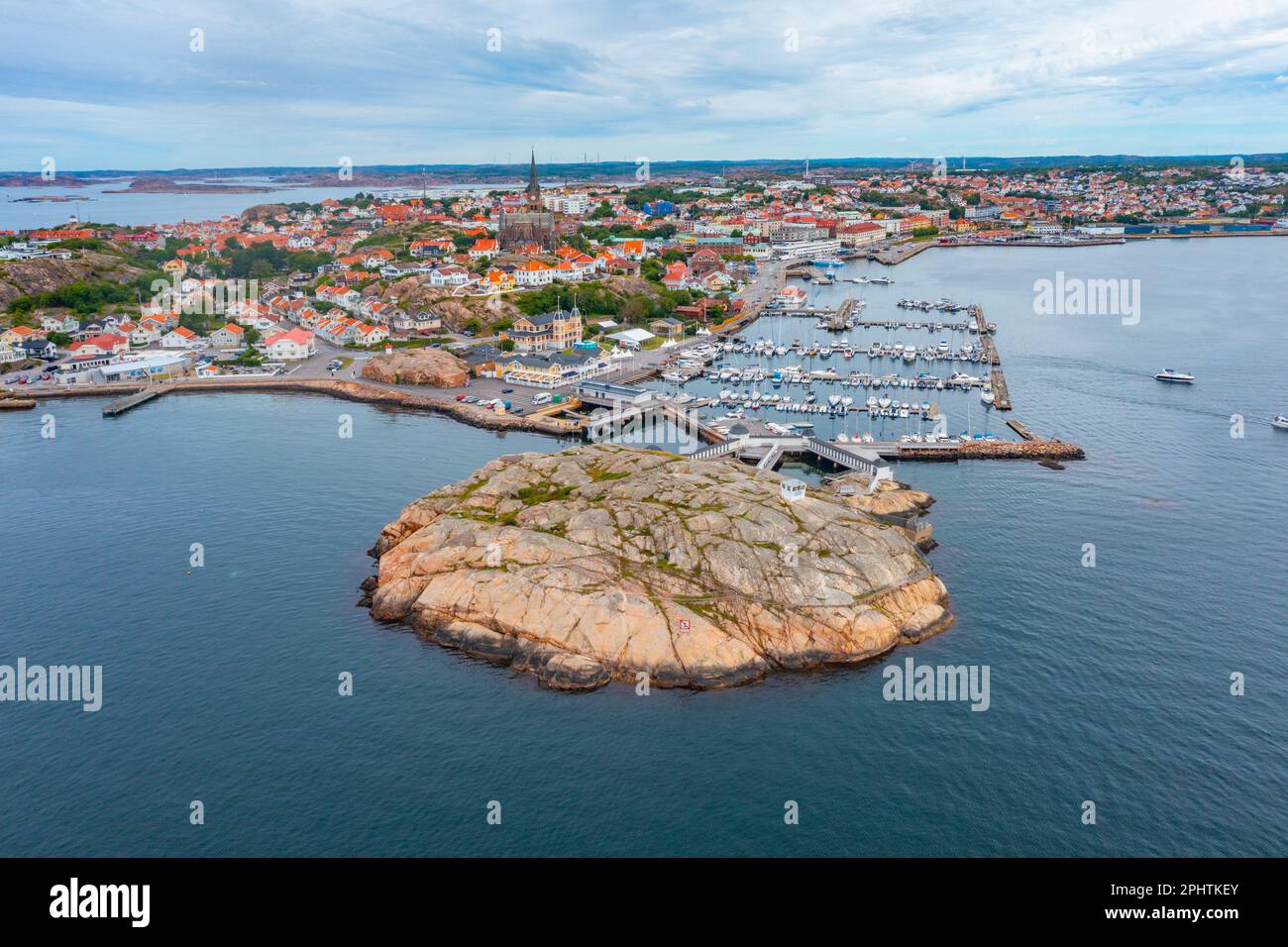 Panorama view of Swedish town Lysekil Stock Photo - Alamy