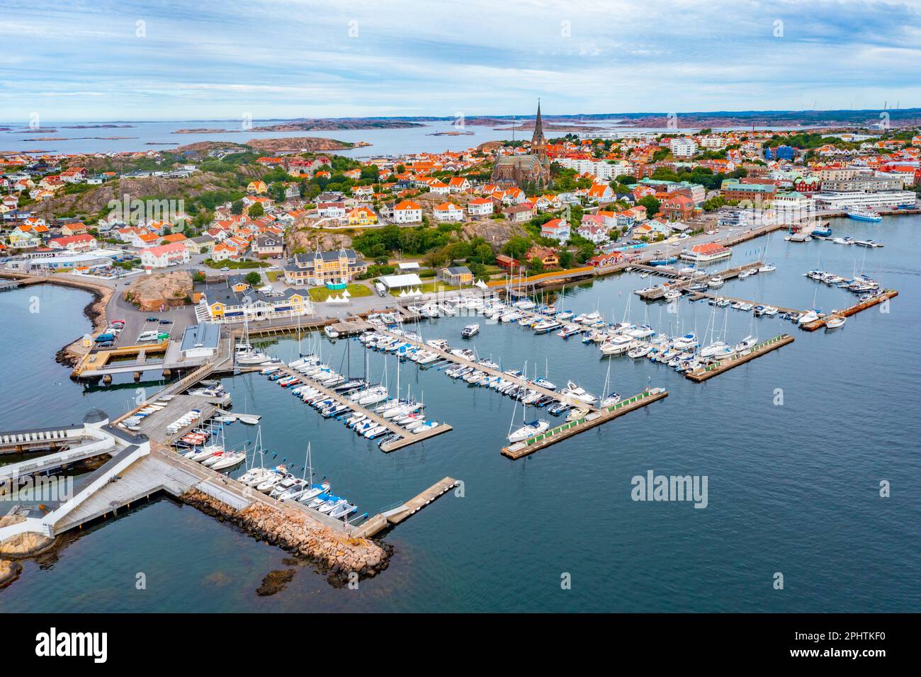 Panorama view of Swedish town Lysekil Stock Photo - Alamy