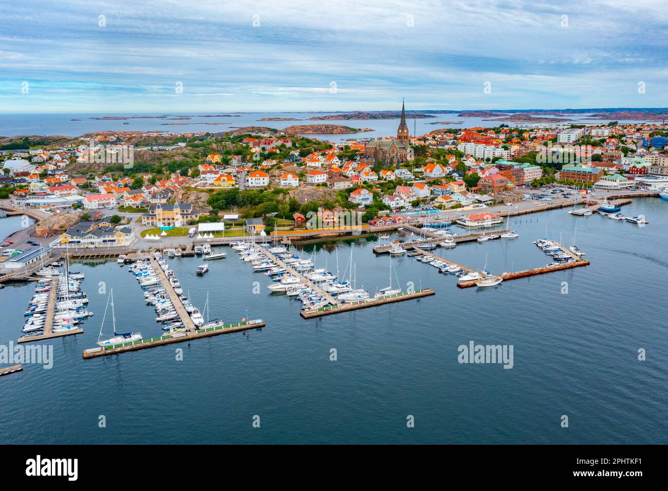 Panorama view of Swedish town Lysekil Stock Photo - Alamy