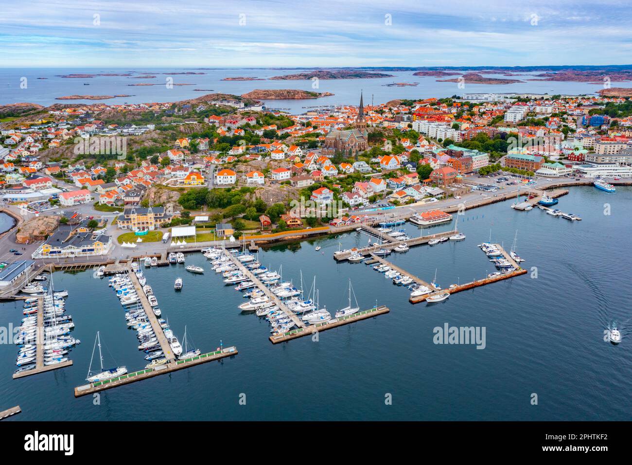 Panorama view of Swedish town Lysekil Stock Photo - Alamy