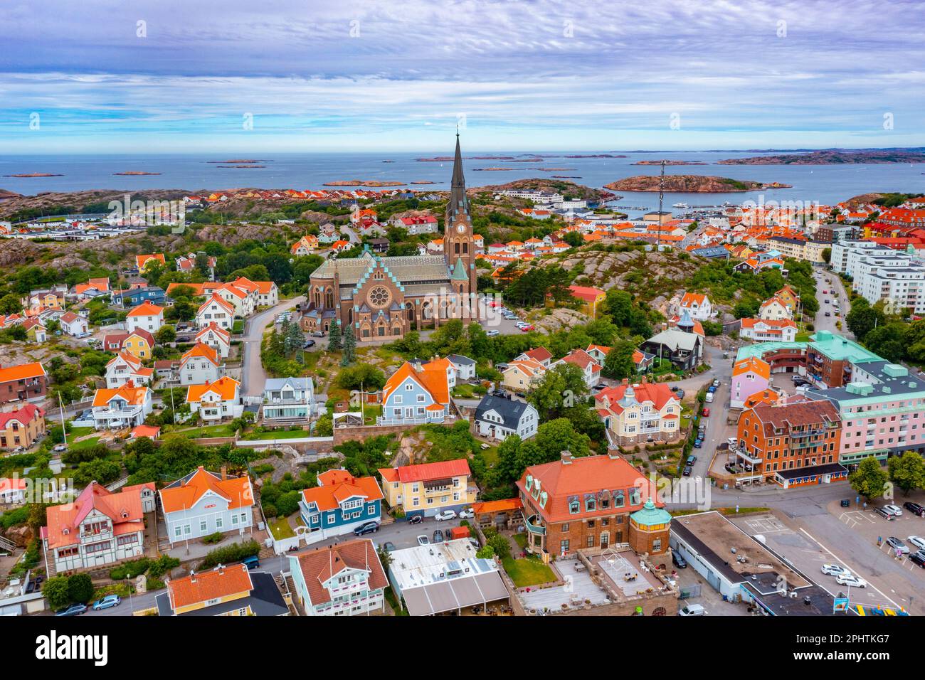 Panorama view of Swedish town Lysekil Stock Photo - Alamy
