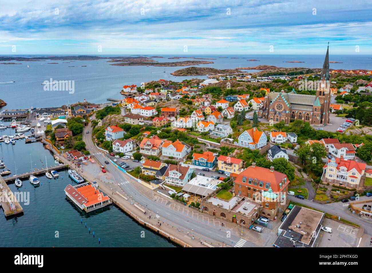Panorama view of Swedish town Lysekil Stock Photo - Alamy