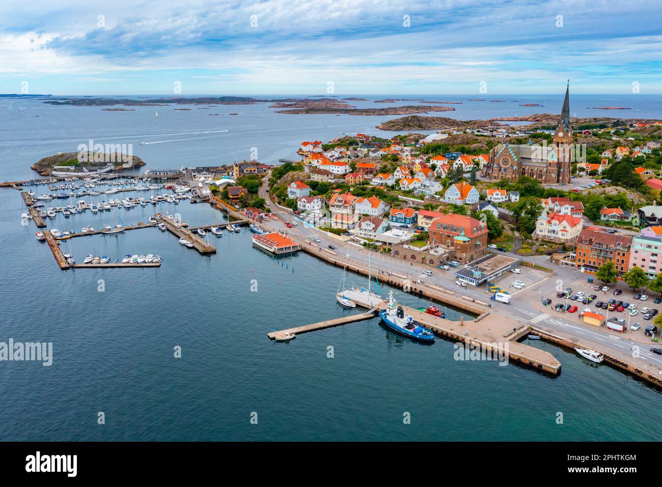 Panorama view of Swedish town Lysekil Stock Photo - Alamy
