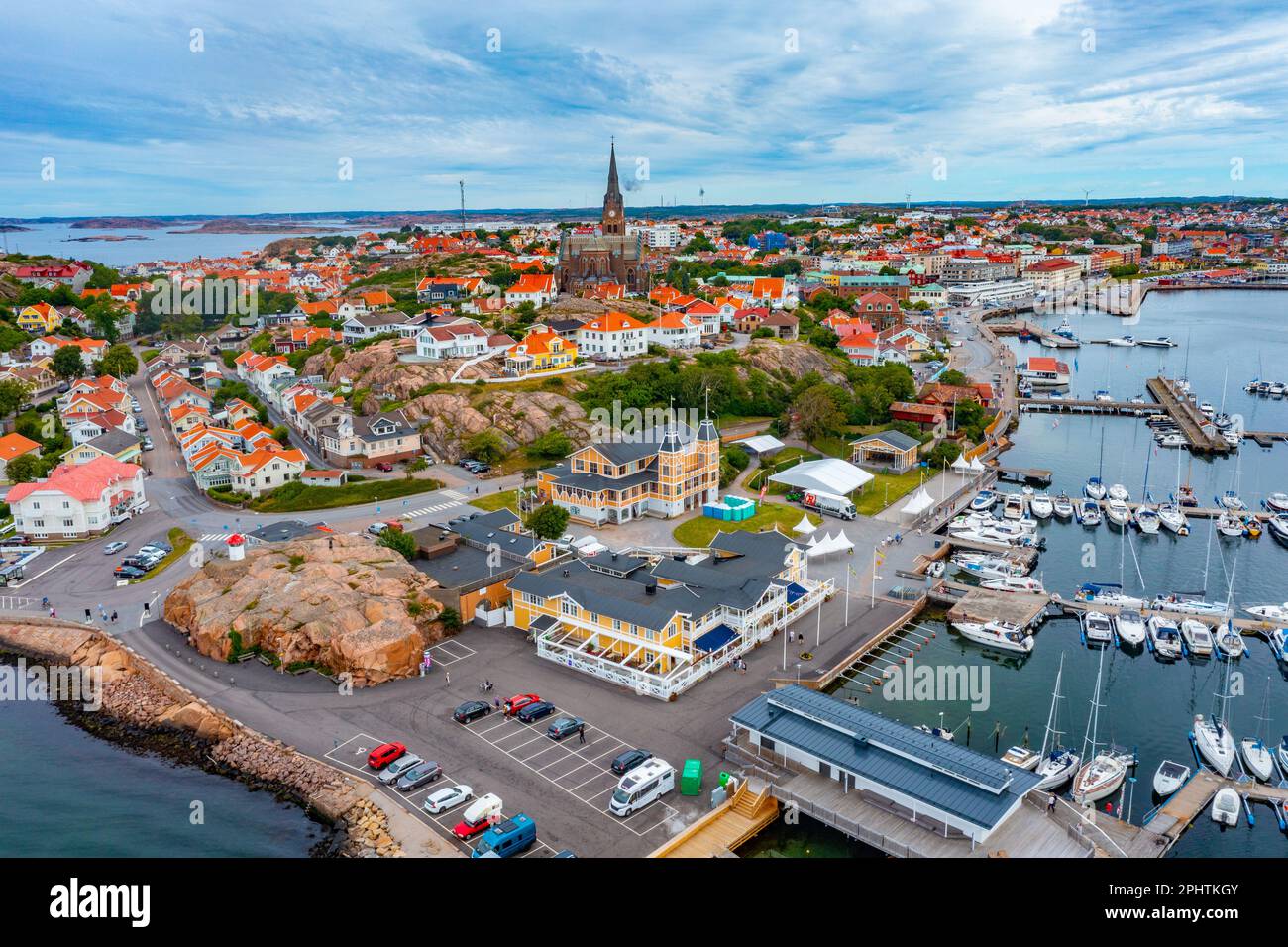 Panorama view of Swedish town Lysekil Stock Photo - Alamy