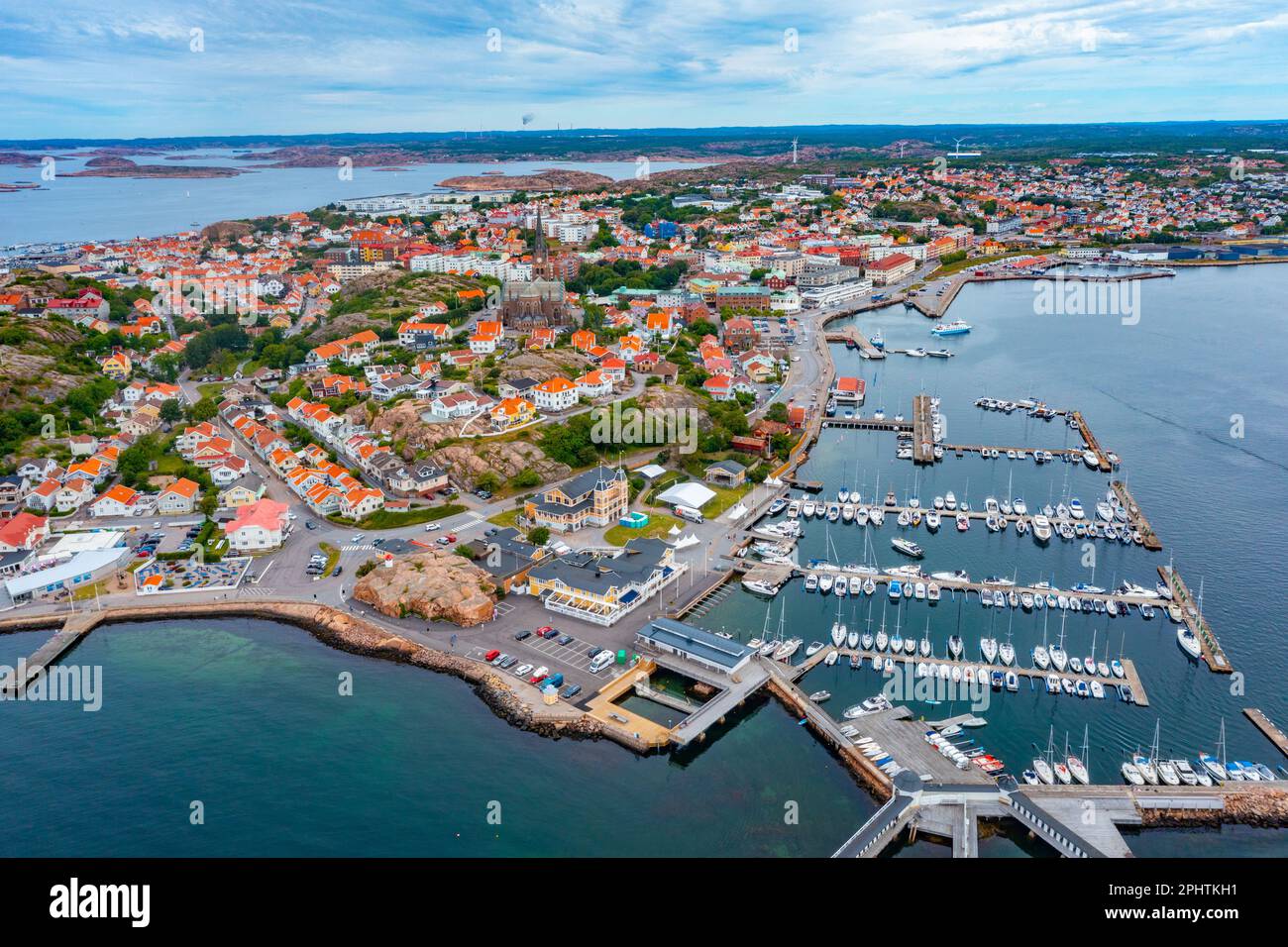 Panorama view of Swedish town Lysekil Stock Photo - Alamy