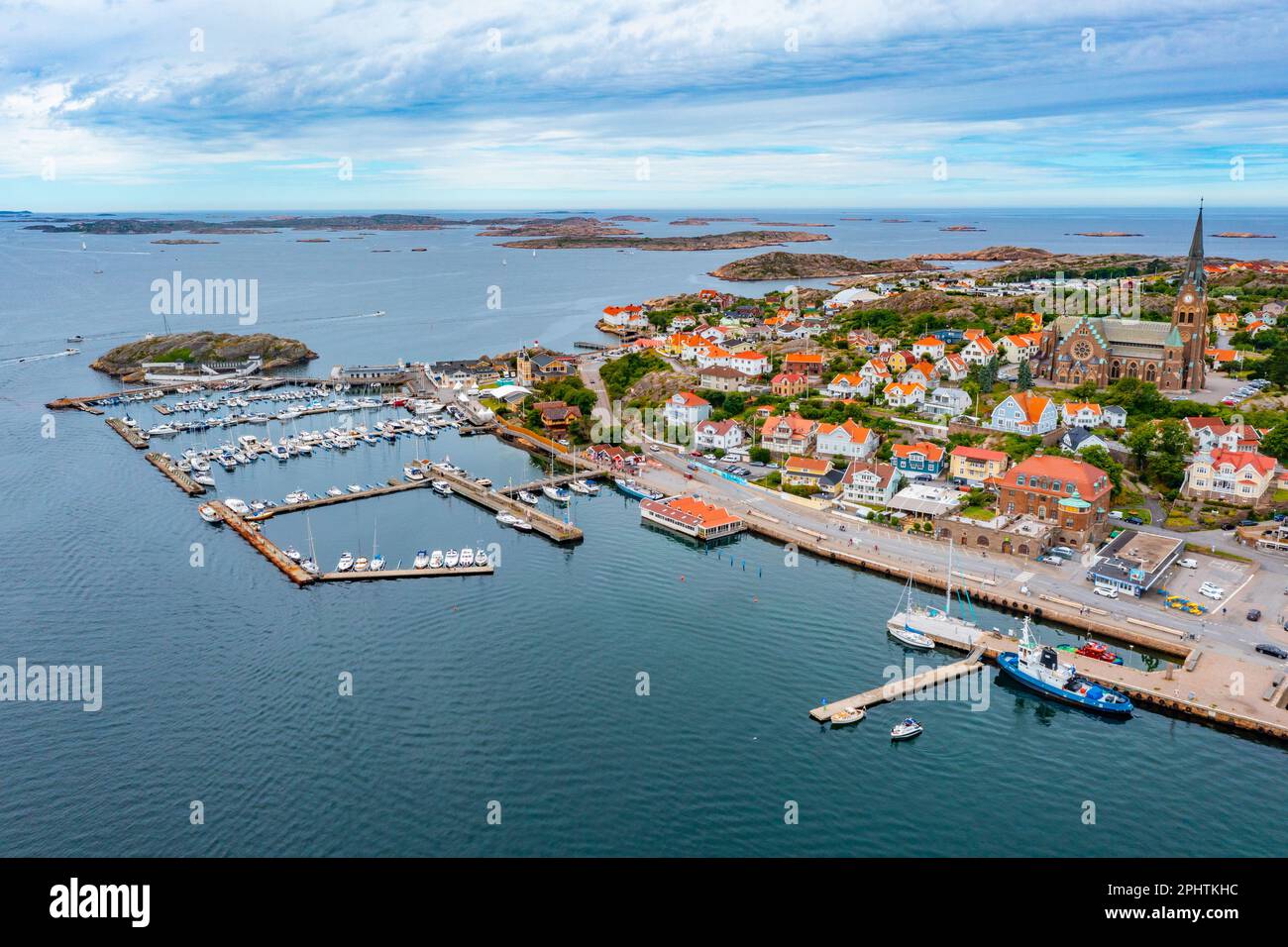 Panorama view of Swedish town Lysekil Stock Photo - Alamy