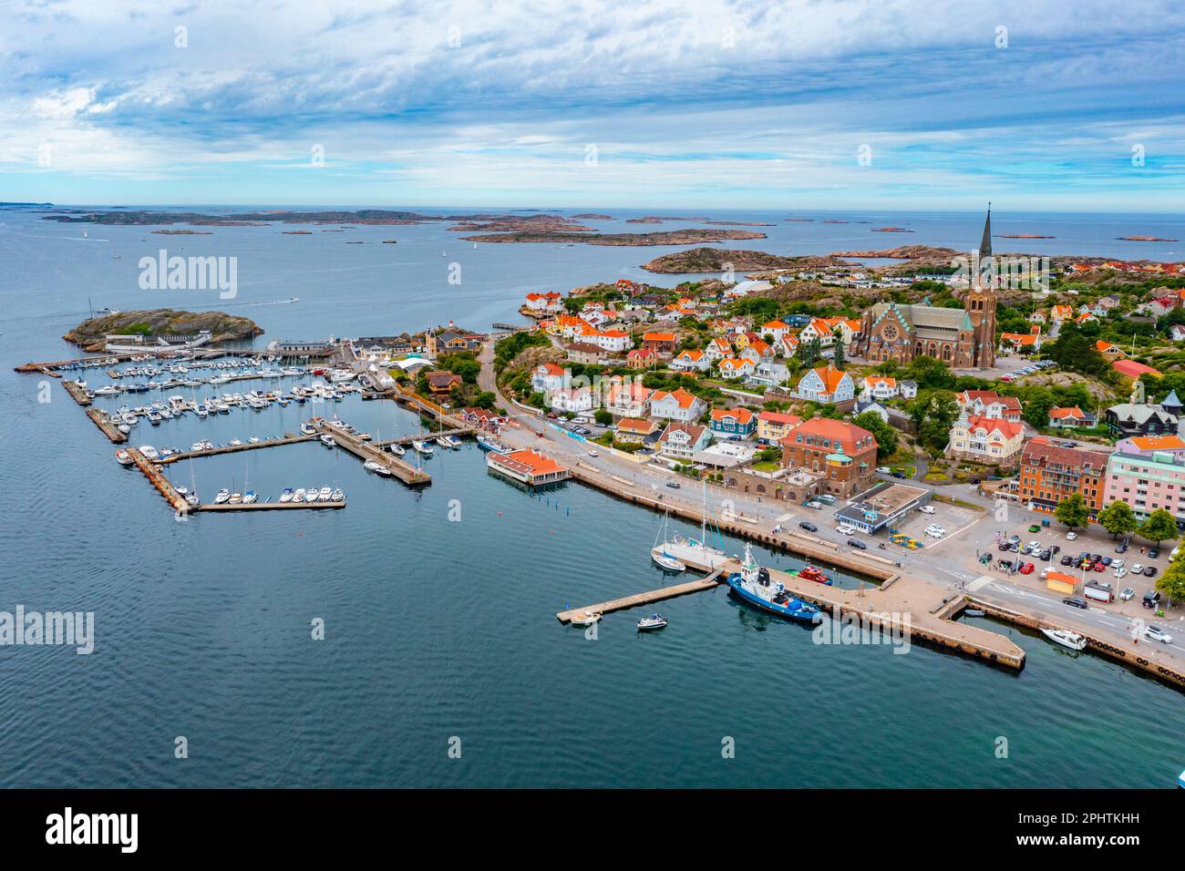 Panorama view of Swedish town Lysekil Stock Photo - Alamy