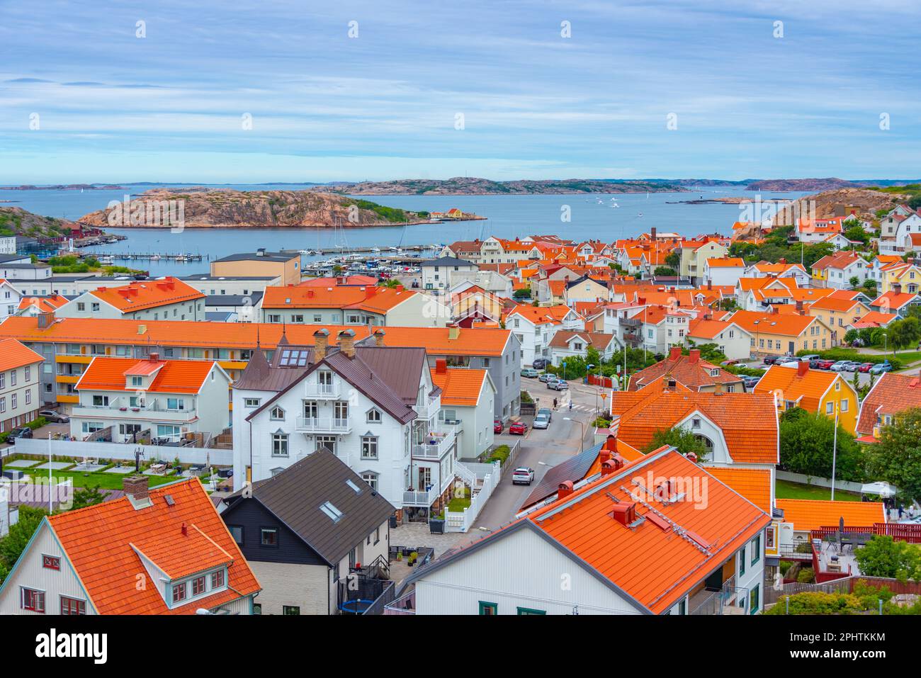 Panorama view of Swedish town Lysekil Stock Photo - Alamy