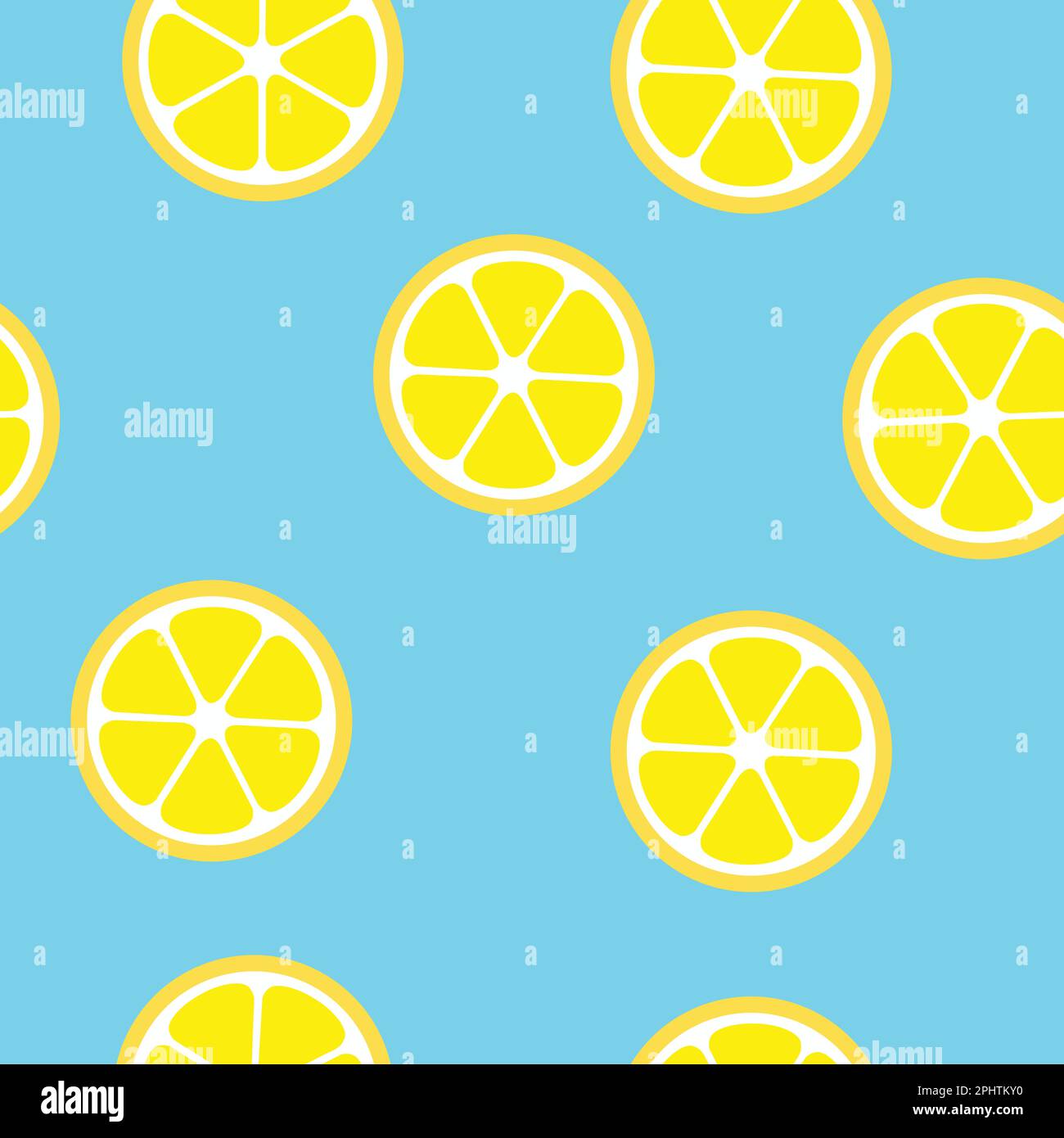 Lemons Pattern. Blue Vector Seamless pattern or background with lemon illustrations Stock Vector ...